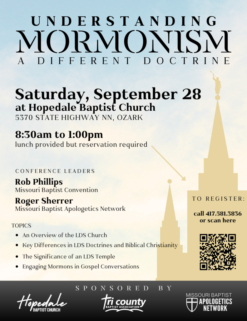 Understanding Mormonism - Tri County Baptist Association